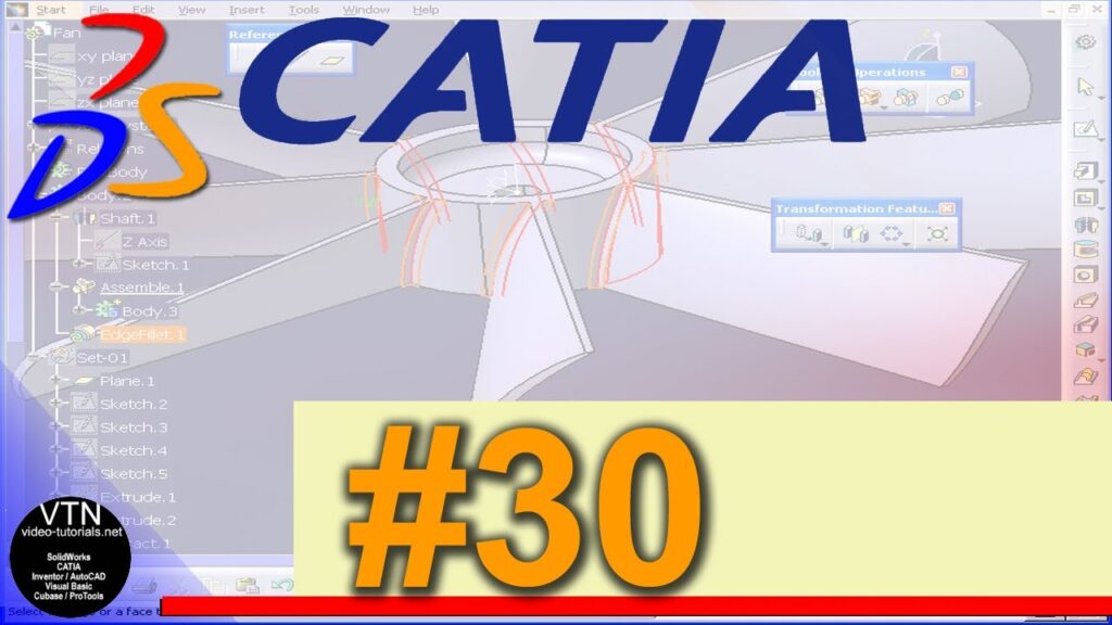 01-30 CATIA v5 TUTORIAL ( Pad II ) - CATIA V5の動画さがし